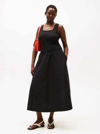 Tommy Hilfiger Sommerkleid CRV 5X2 RIB MIDI MIX F&F DRS