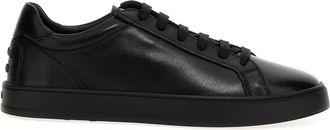 Tod's Homme, Chaussures, Noir, Taille: 43 1/2 EU Leather Baskets