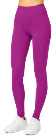 Merry Style Damen Lange Leggings aus Viskose MS10-143 (Fuchsie, XXL)