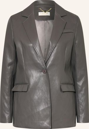Cat Noir Catnoir Blazer In Lederoptik grau