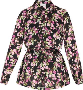 Usha Bluse Frauen schwarz mehrfarbig