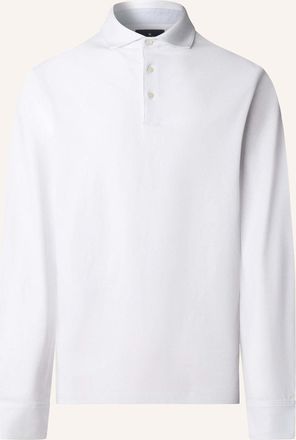 Hackett Poloshirt Multi Trim Jersey Ls weiss