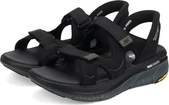 Skechers Hands Free Slip-ins Max Cushioning Premier 2.0 Julian Sandal, Sandales de sport pour homme, noir de carbone, 39.5 EU