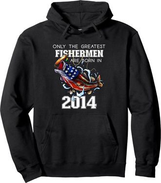 BDAZ 12. Geburtstag 2014 Fischer Barsch Angeln 12 Jahre alt Pullover Hoodie