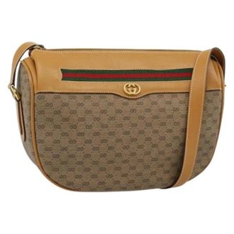 Gucci Pre-owned PVC & GG Canvas Schultertasche - - Pre-owned - Damen - Braun - ONE SIZE