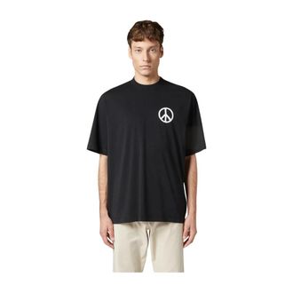 Marcelo Burlon Baumwoll T-shirt - - Tops - Herren - Schwarzk - XS