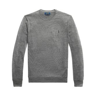 Polo Ralph Lauren Homme, Pulls, Gris, Taille: XL Pull en Laine Col Rond