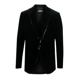 Dsquared2 Smoking en velours - Homme - Vestes - Noir - Taille: M
