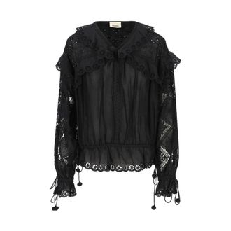 Isabel Marant Damen, Blusen & Hemden, Schwarzk, SGr&ouml;&szlig;e
