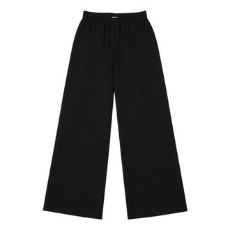 Patrizia Pepe Femme, Pantalons, Noir, Taille: 40 FR Wide Pantalons