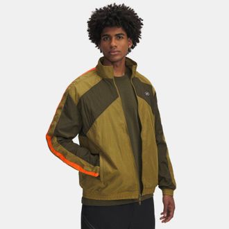 Under Armour Icon Woven Trainingsjacke für Herren Canteen Grün / Expedition Grün / Weiß XXL