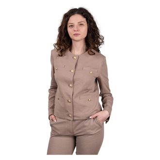 Circolo 1901 Femme, Vestes, Brun, Taille: 36 FR Light Vestes