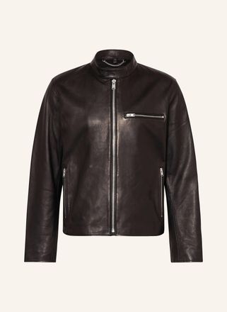 Belstaff Lederjacke Track Racer schwarz