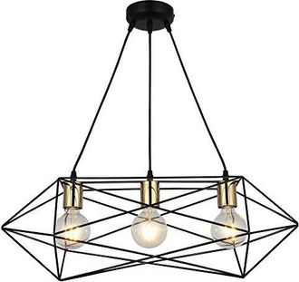 Homemania Pendelleuchte, Metall, Gold, Schwarz, 0