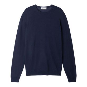 Roberto Collina Basic Baumwoll-Strickpullover - - Knitwear - Herren - Blau - L
