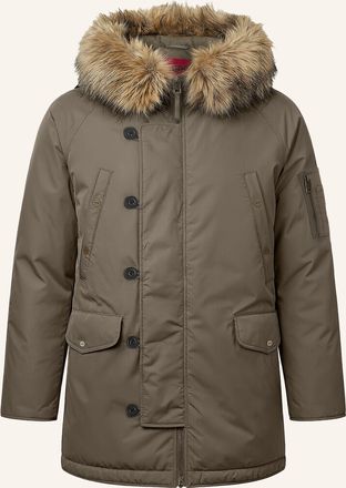 HUGO BOSS Hugo Casual Mantel makaro2541 Regular Fit grau