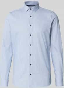 Olymp Level 5 Slim Fit Business-Hemd mit Kentkragen