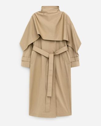 Arket Trenchcoat Mit Tuch -Beige
