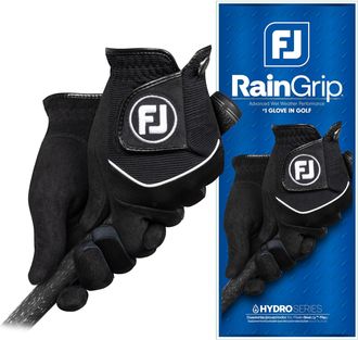 FootJoy RainGrip Paar Damen Golfhandschuhe, Schwarz