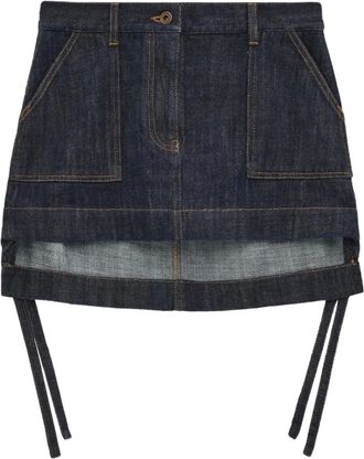 Loewe minijupe en jean - Bleu