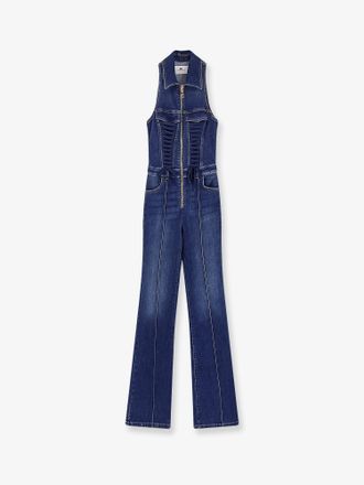 Elisabetta Franchi Urban denim jumpsuit - ELISABETTA FRANCHI - gender_Woman