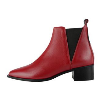 L37 Stiefel mit Absatz - - Shoes - Damen - Rot - 36 EU