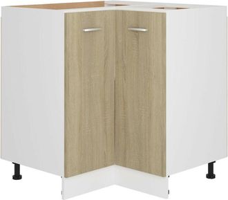 Les Tendances Meuble dangle bas de cuisine Ch&ecirc;ne sonoma 75,5x75,5x80,5