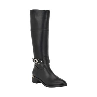 Calvin Klein Womens Daphny Knee High Boot, Schwarz 001, 37 EU