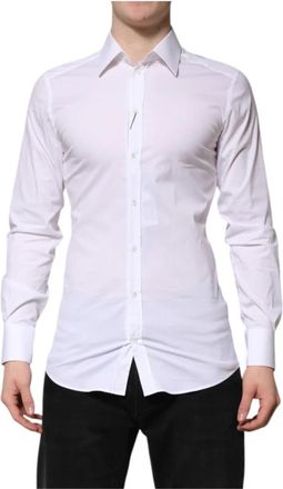 Dolce & Gabbana Gold Formal Shirt - - Shirts - Herren - Wei&szlig; - S