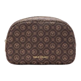 Carlo Colucci Kosmetiktasche- oval Cozzio - - Bags - Herren - Braun - ONE SIZE