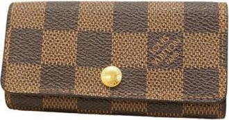 Louis Vuitton unisex, Pre-owned, Brun, Taille: ONE Size Porte-cl&eacute;s en tissu Pre-owned