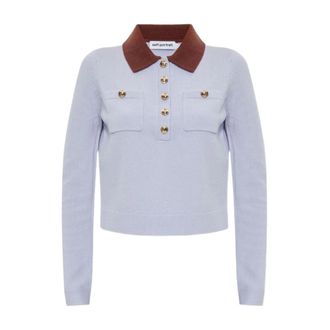 Self Portrait Rundhals-Strickware - - Knitwear - Damen - Blau - XS