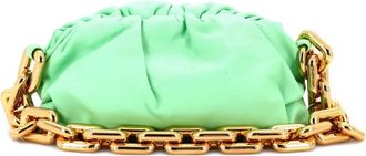 Bottega Veneta The Chain Pouch Leather Teen shoulder bag - Vert