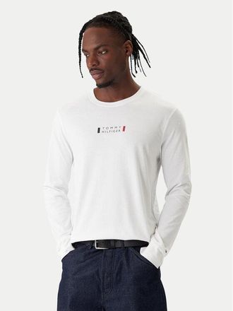 Tommy Hilfiger Longsleeve Brand Love MW0MW41454 Wei&szlig; Regular Fit