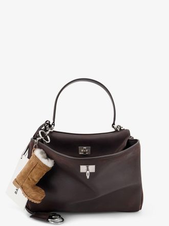 Balenciaga Rodeo S leather crossbody bag with vintage motif - BALENCIAGA - gender_Woman