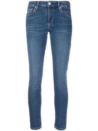 AG - Adriano Goldschmied jean skinny &agrave; taille mi-haute - Bleu