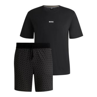 HUGO BOSS Relax Short Set - - Nightwear & Lounge - Herren - Schwarzk - 2XL