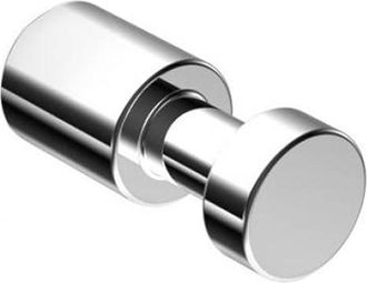 Emco Flow Haken zur Wandmontage, praktischer Handtuchhalter aus Metall, hochwertiger Wandhaken für Handtücher oder Kleidung, chrom, Silber