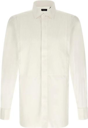 Finamore Homme, Chemises, Blanc, Taille: 2XL Chemise de smoking classique Napoli