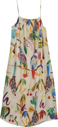 G.Kero Femme, Robes, Multicolore, Taille: 38 FR Robe Perruches