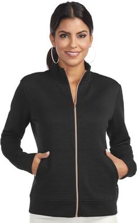 Skechers Go Walk Hoodless Hoodie Jacket Maillot de survêtement, Noir, L Femme
