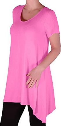 Eye Catch Oversize - Haut Long asym&eacute;trique Manches Courtes Grandes Tailles - Geneva - Femme