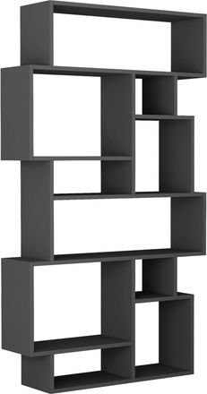 Livetastic B&uuml;cherwand, Anthrazit, Holzwerkstoff, 96x169x26 cm, Wohnzimmer, Regale, B&uuml;cherregale