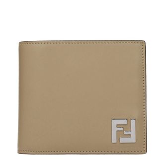 Fendi Hommess Portefeuille Cuir Beige/Sable