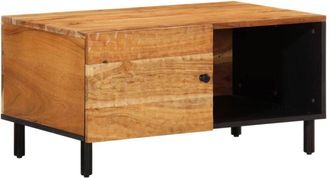 Les Tendances Table basse 80x50x40 bois massif dacacia