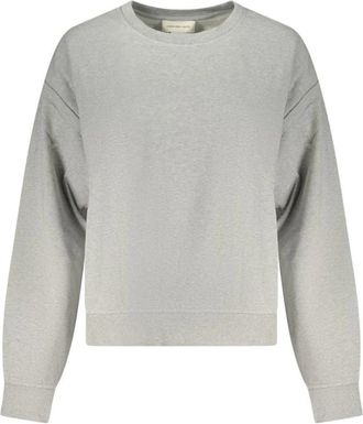Calvin Klein Femme, Sweatshirts et sweats &agrave; capuche, Gris, Taille: 36 FR SweaT-shirt &agrave; manches longues