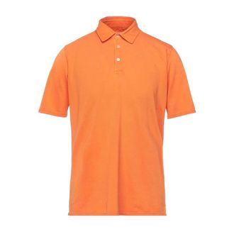 Fedeli Polo-Shirt Piqu&eacute; mit kurzen &Auml;rmeln - - Tops - Herren - Orange - 2XL
