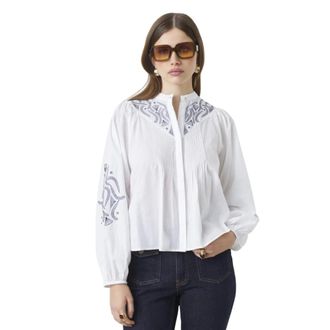 Suncoo Femme, Blouses et Chemises, Blanc, Taille: 40 FR Livio Blouse