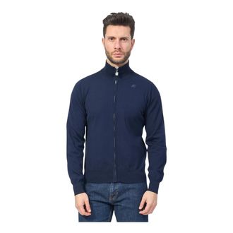 K-Way Blauer Rollkragenpullover - - Knitwear - Herren - Blau - S