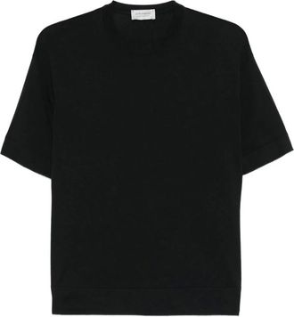 John Smedley Femme, Pulls, Noir, Taille: 40 FR Danby Sea Island Cotton Sweater